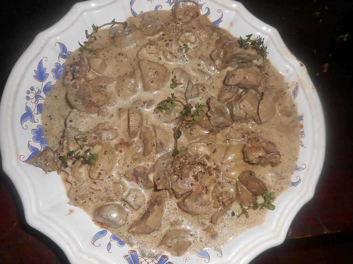 Recette de Rognon de boeuf à la moutarde de meaux