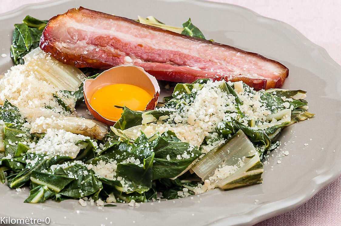 Recette de Blettes façon carbonara