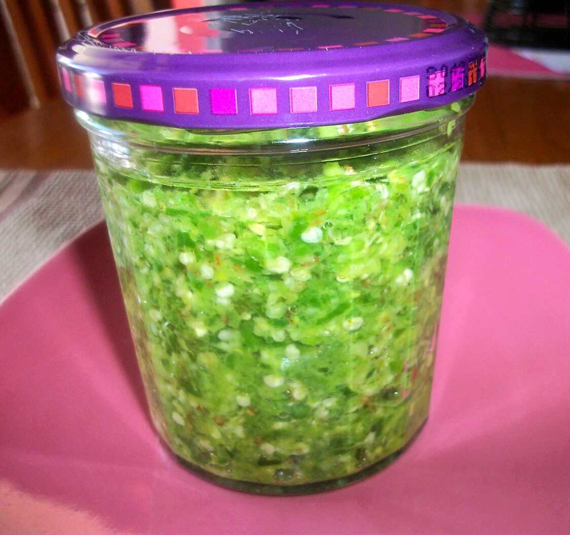 Recette de PÂTE DE PIMENT VERT (974) par Ma gourmandise du jour