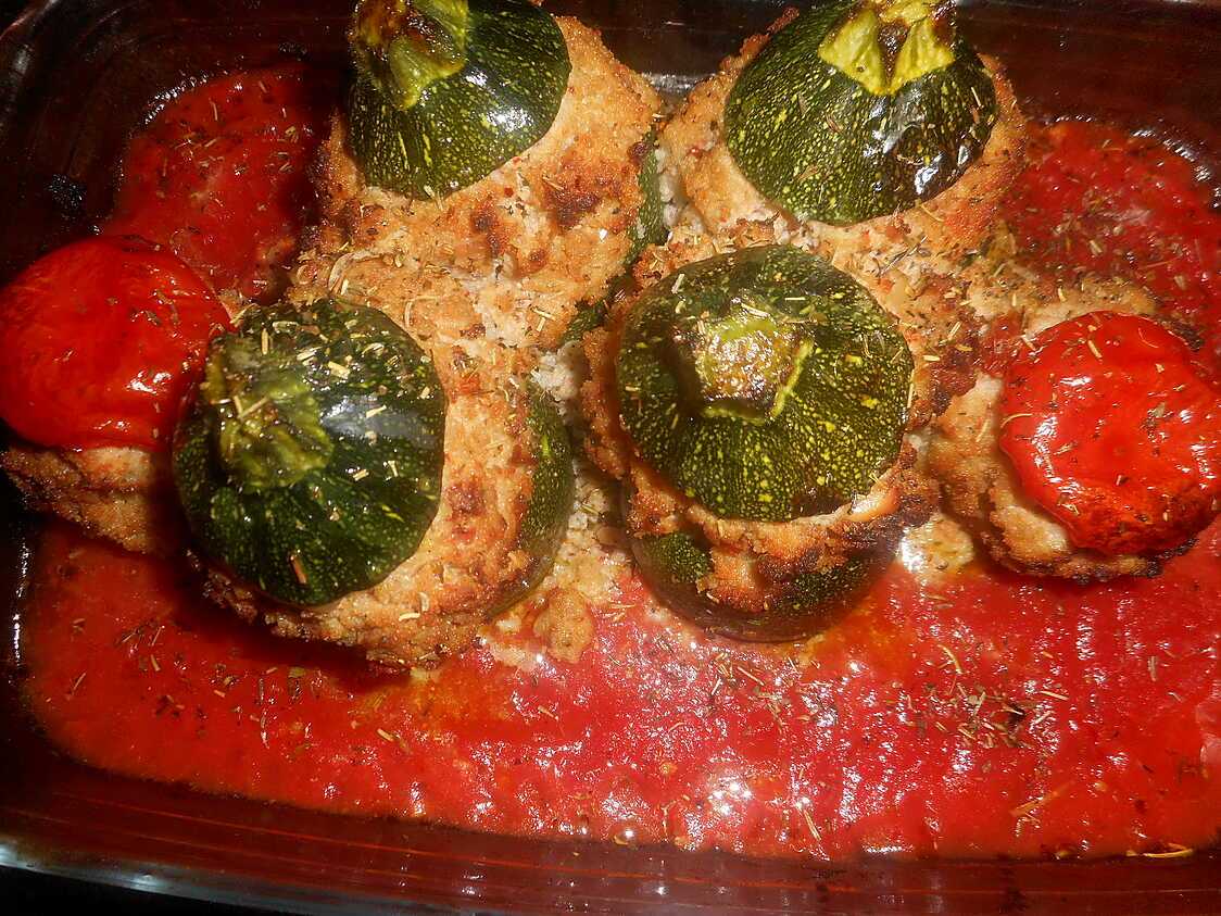 Recette de Courgette rondes farcies a l italienne