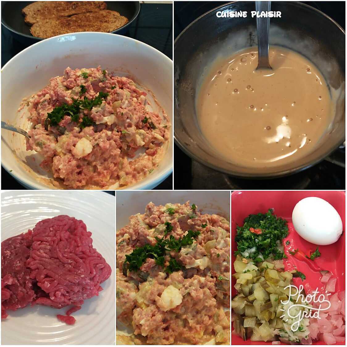 Recette de Filet américain (steak tartare) Belgique