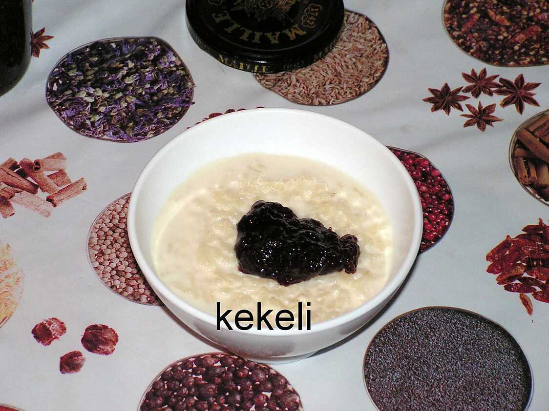 Recette de Riz au lait à la confiture de fruits rouges