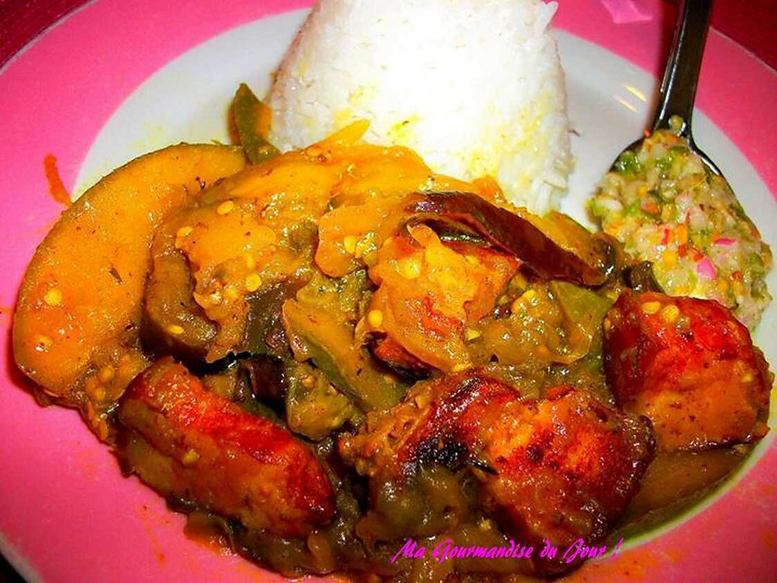 Recette de Boucané Bringelles (aubergine) et Mangue