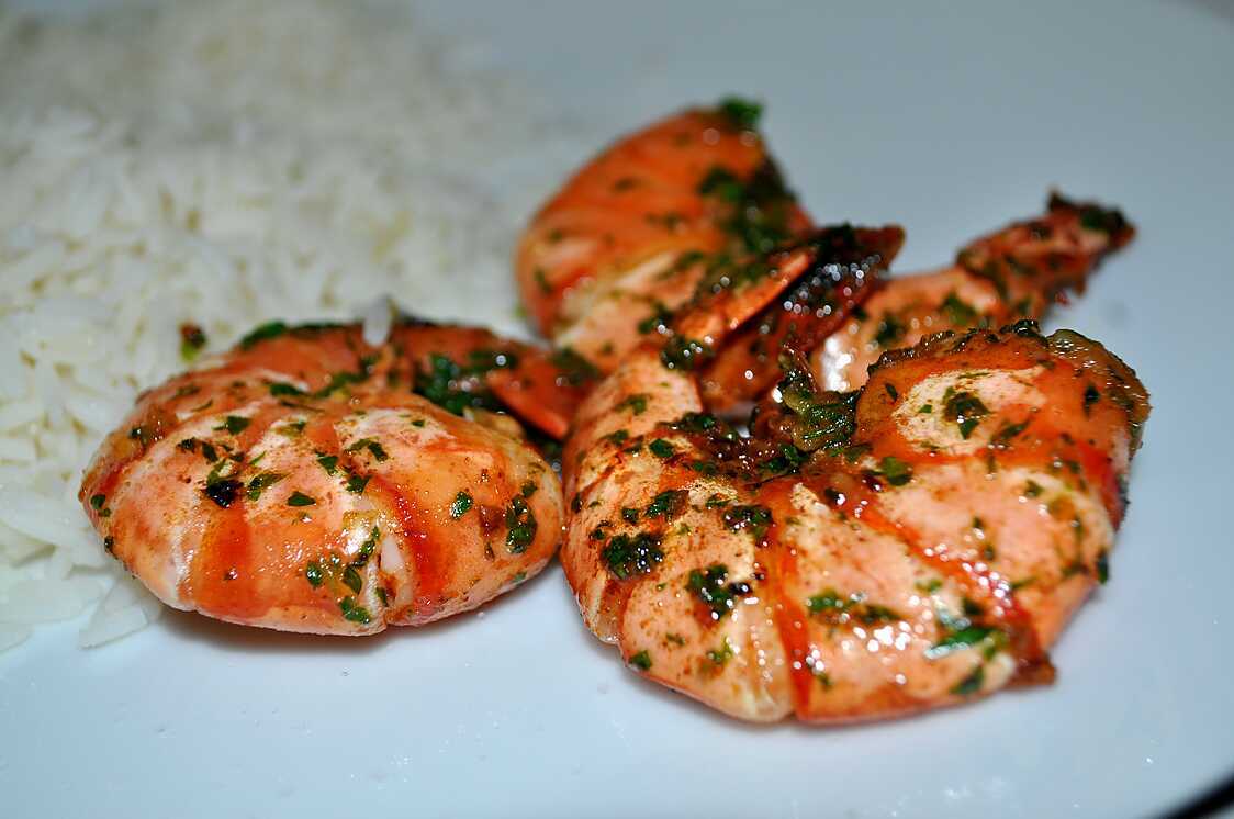 Recette de Crevettes Sautée a L'ail