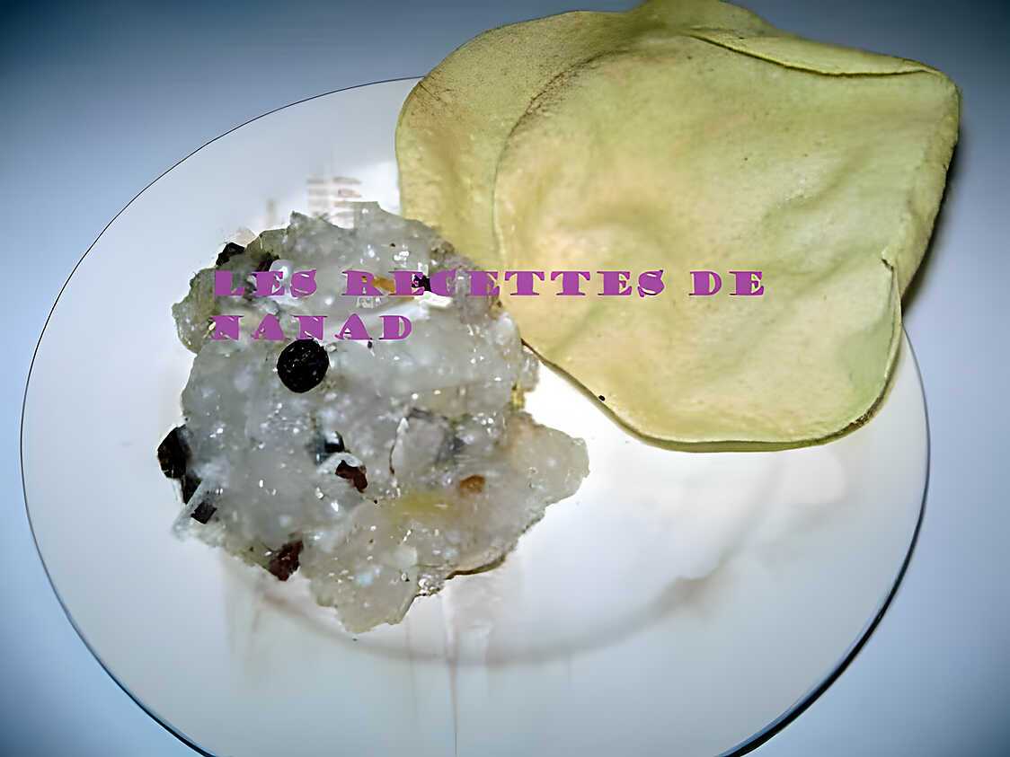 Recette de Perles de tapioca et papadum