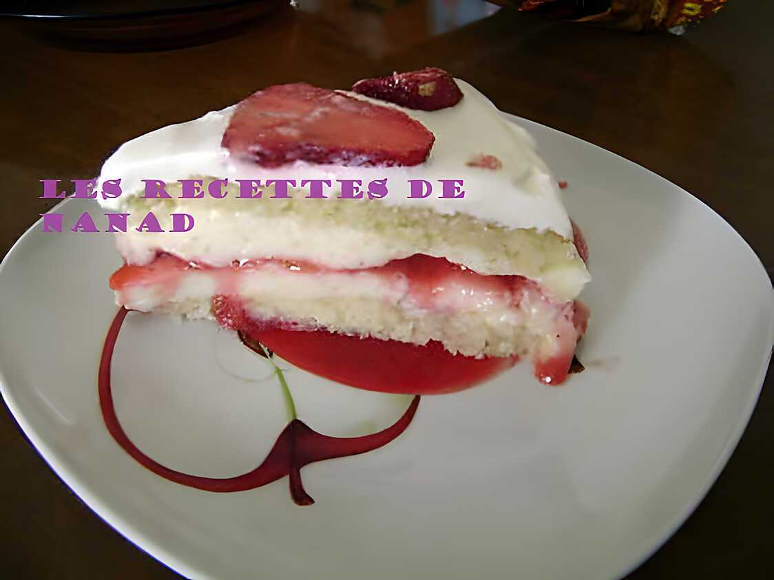 Recette de Mon gâteau à la fraise