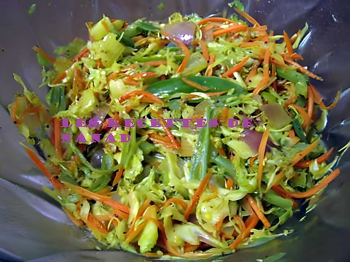 Recette d'Achard de légumes (ile Maurice) par Les recettes de Nanad