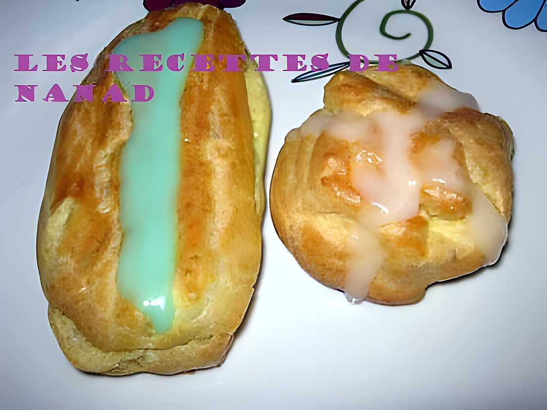 Recette d'Eclairs et choux