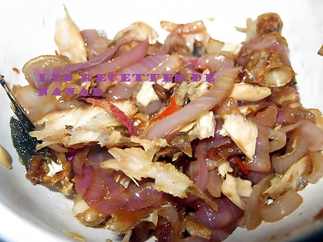 Recette de Fricassé poisson salé didine (morue séchée)