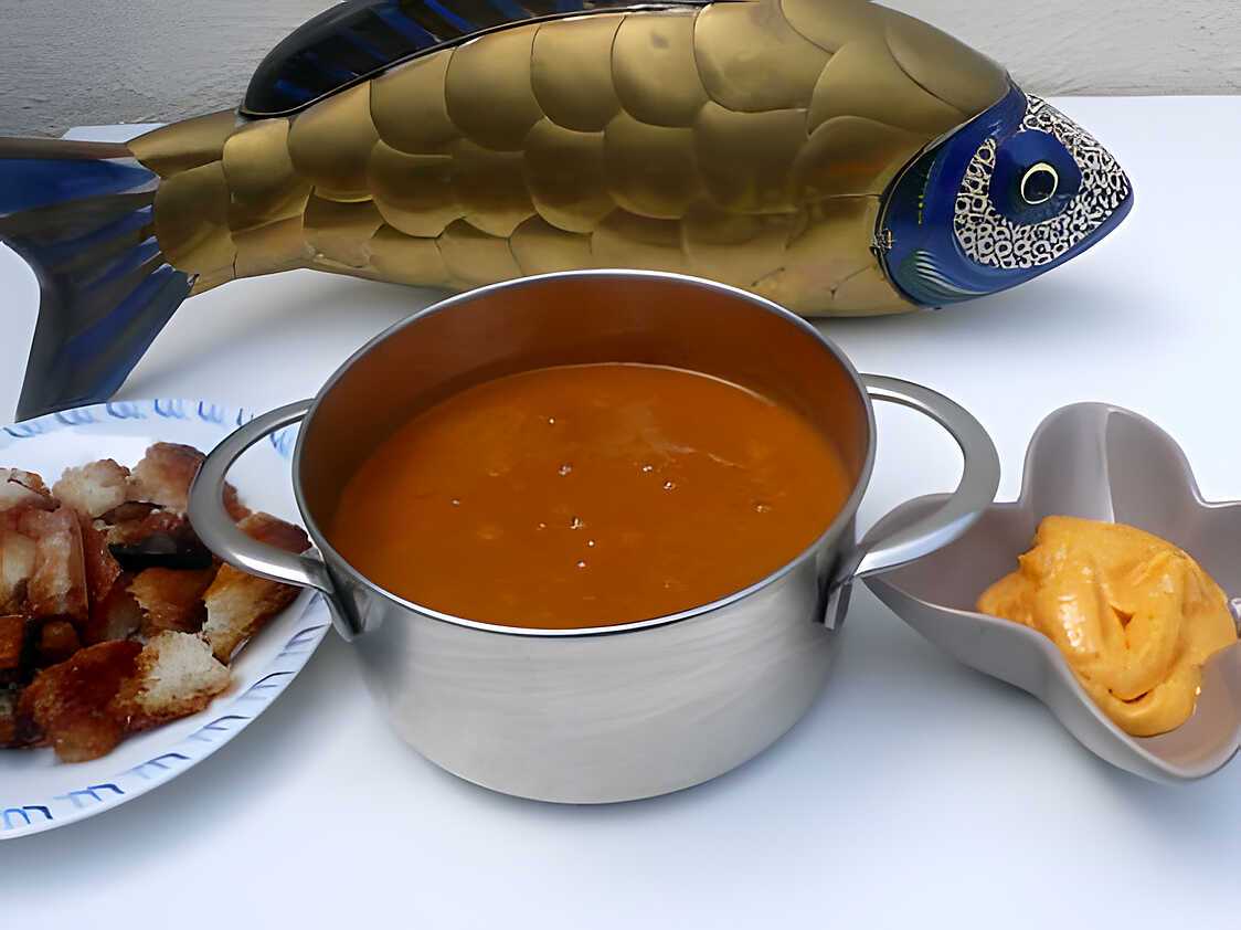 Recette de Soupe de poissons et sa rouille