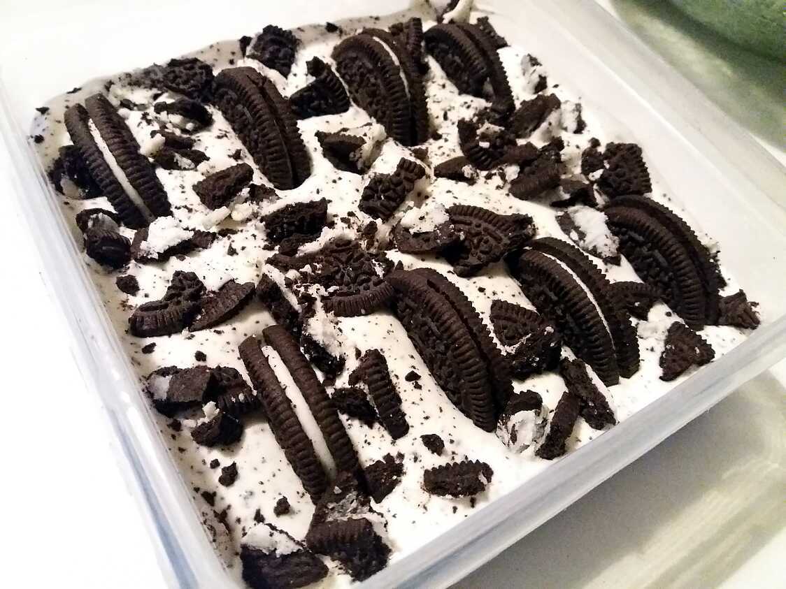 Recette de Glace Oréo sans sorbetière de Jade