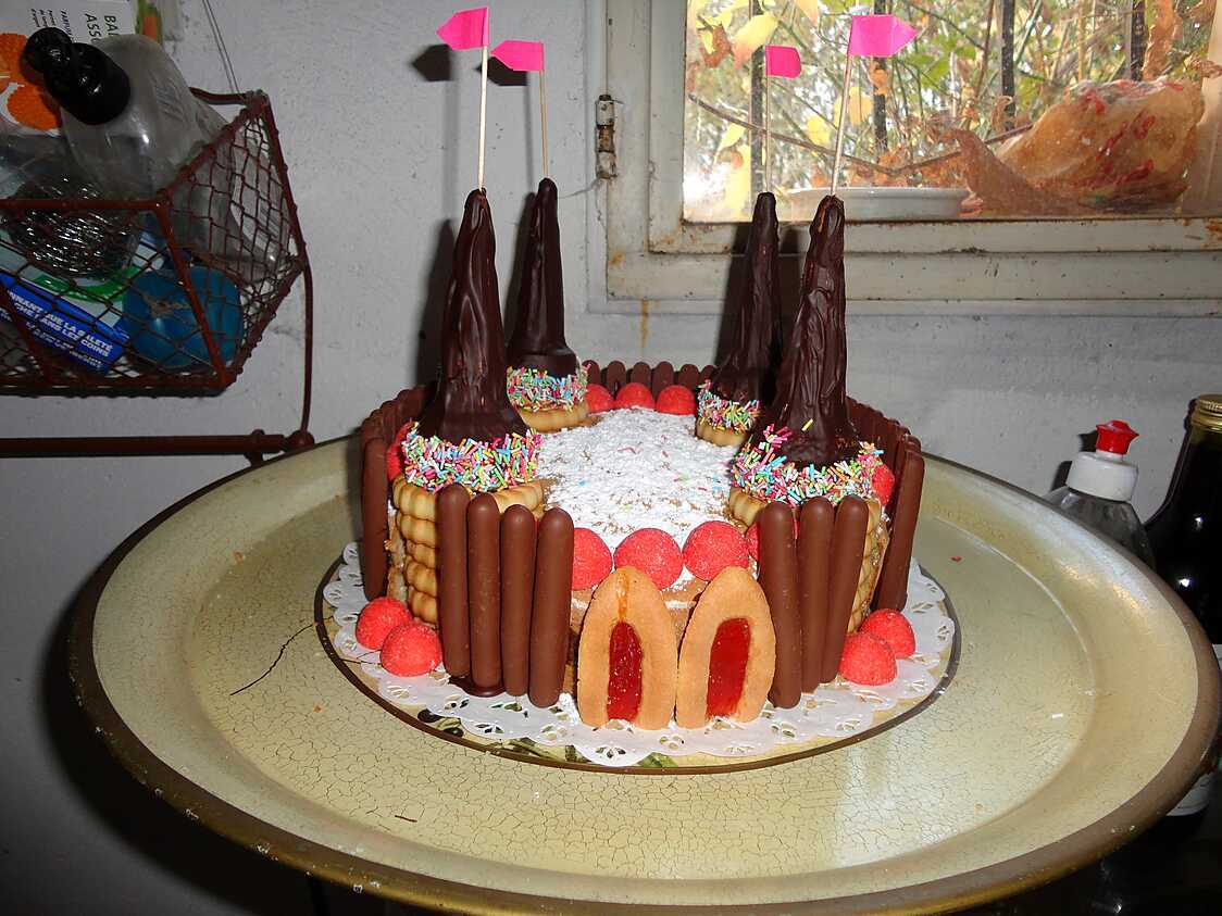 Recette de Gâteau château de princesse pour les 6 ans de JADE