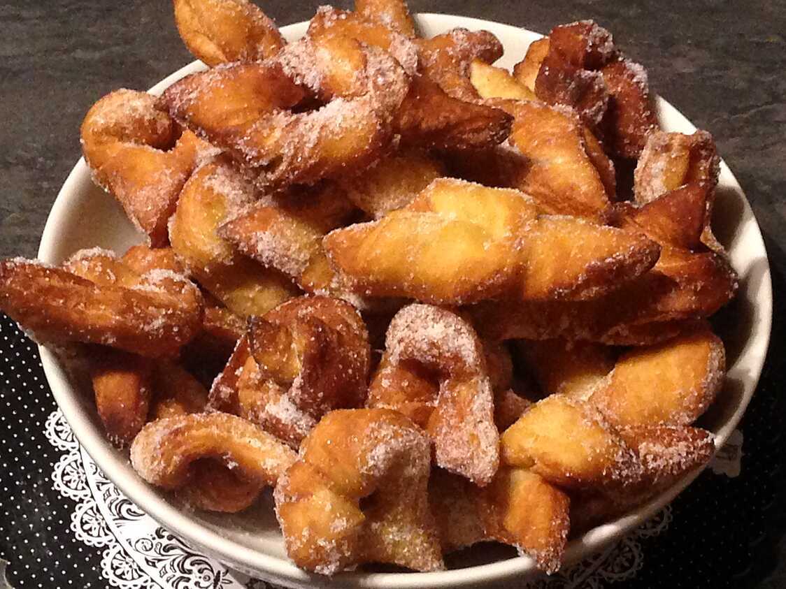 Recette de Bugnes "beignets de carnaval" "mardi gras"
