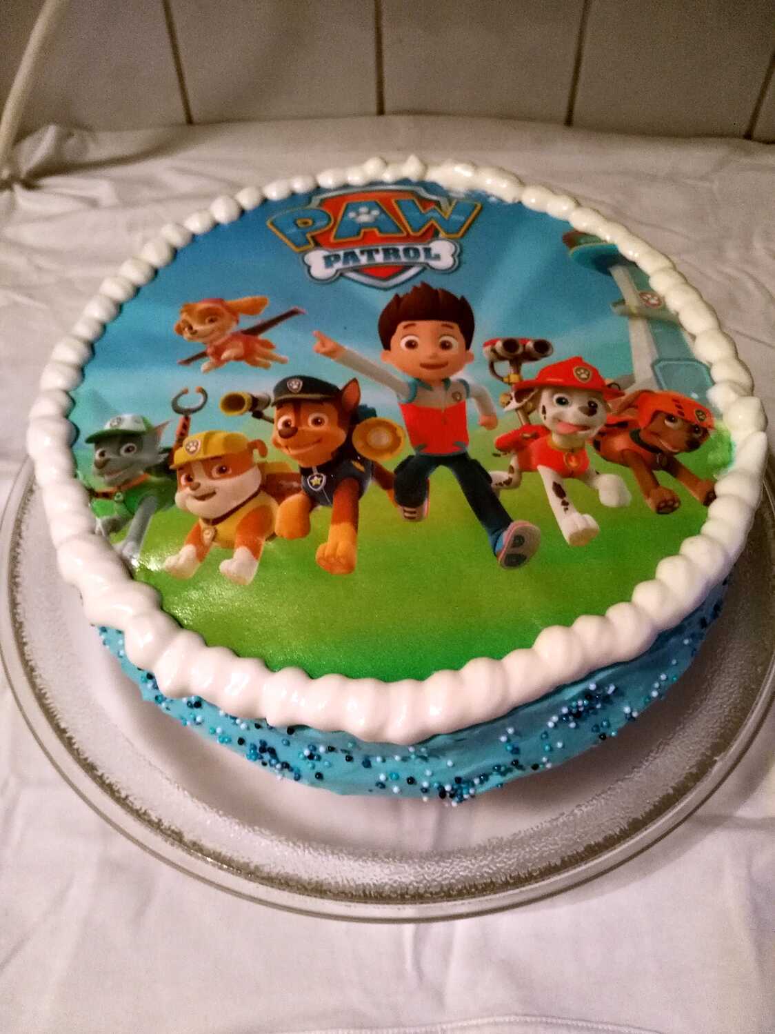 Recette de GATEAU ANNIVERSAIRE PAT PATROUILLE