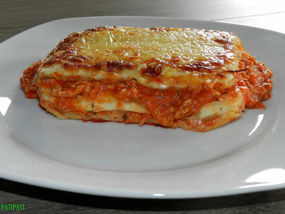 Recette de Lasagne sauce bolognaise