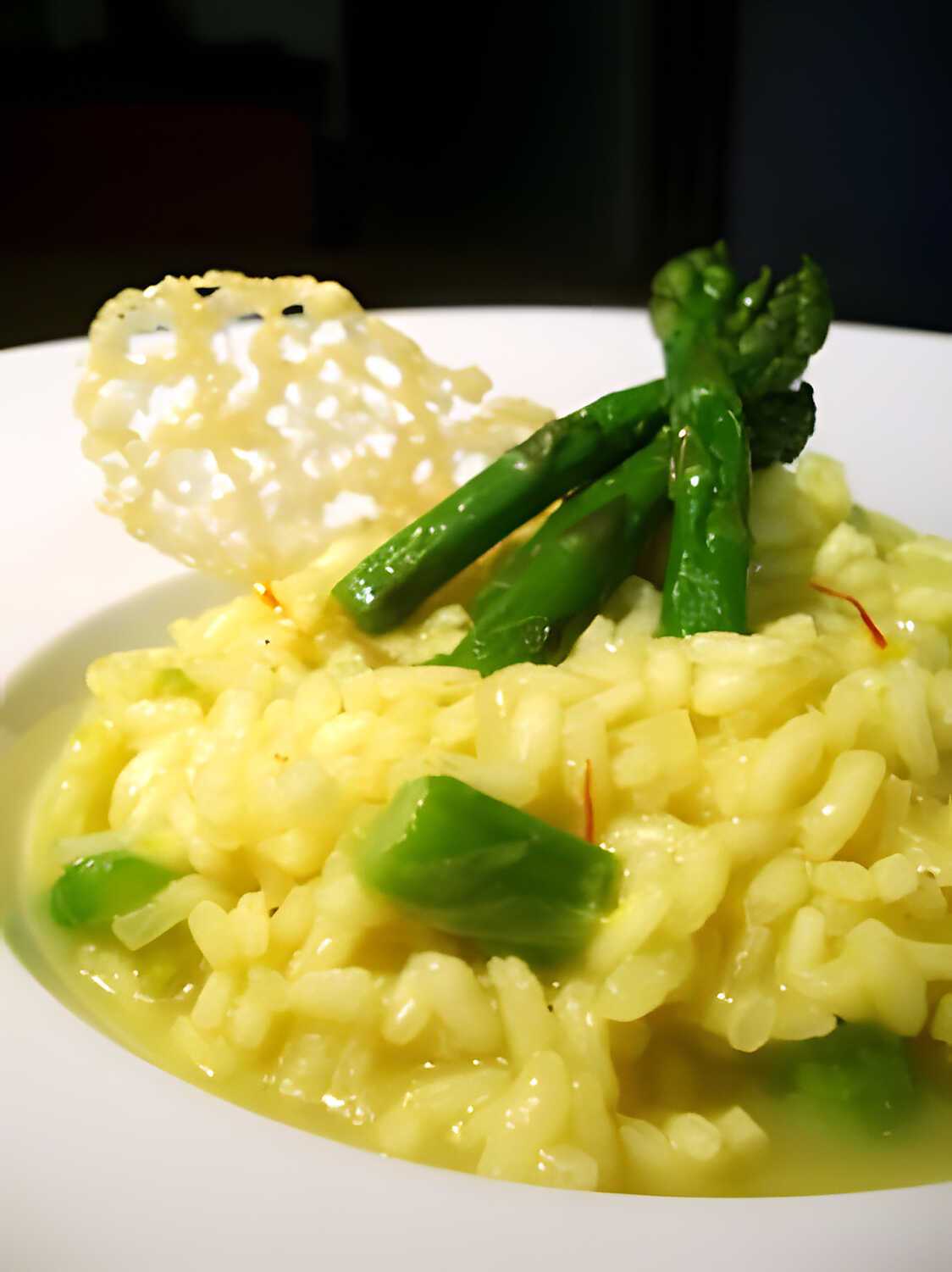 Recette de Risotto au safran et asperges... ou risotto milanaise au safran