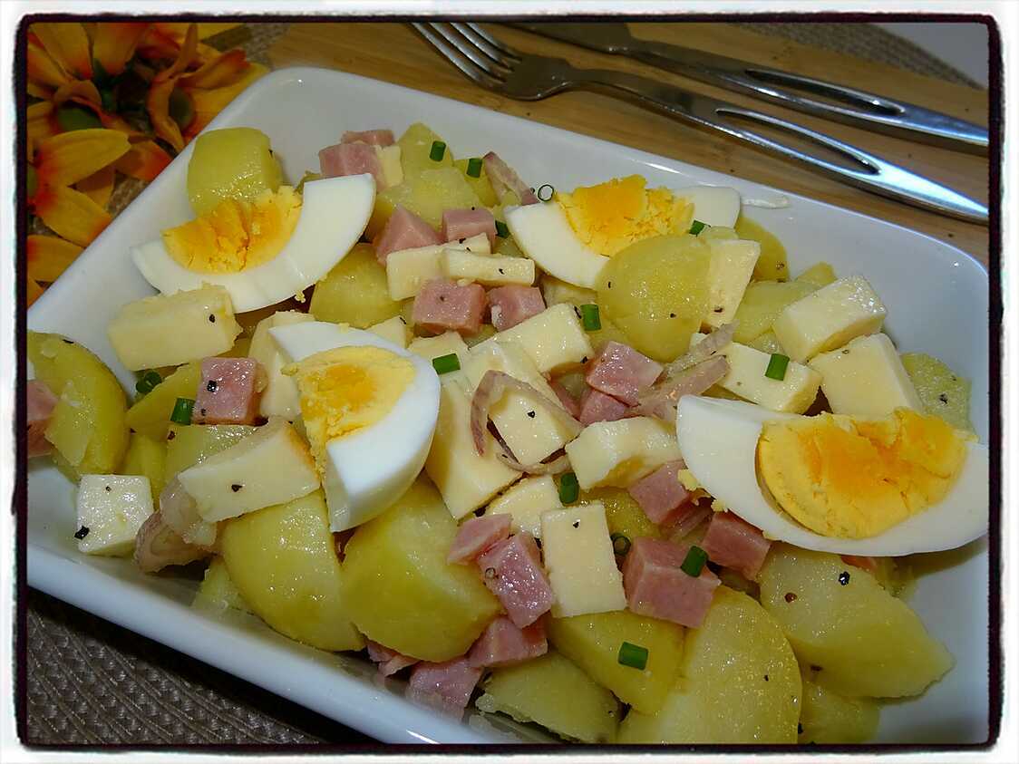 Recette de Salade de pommes de terre au babybel