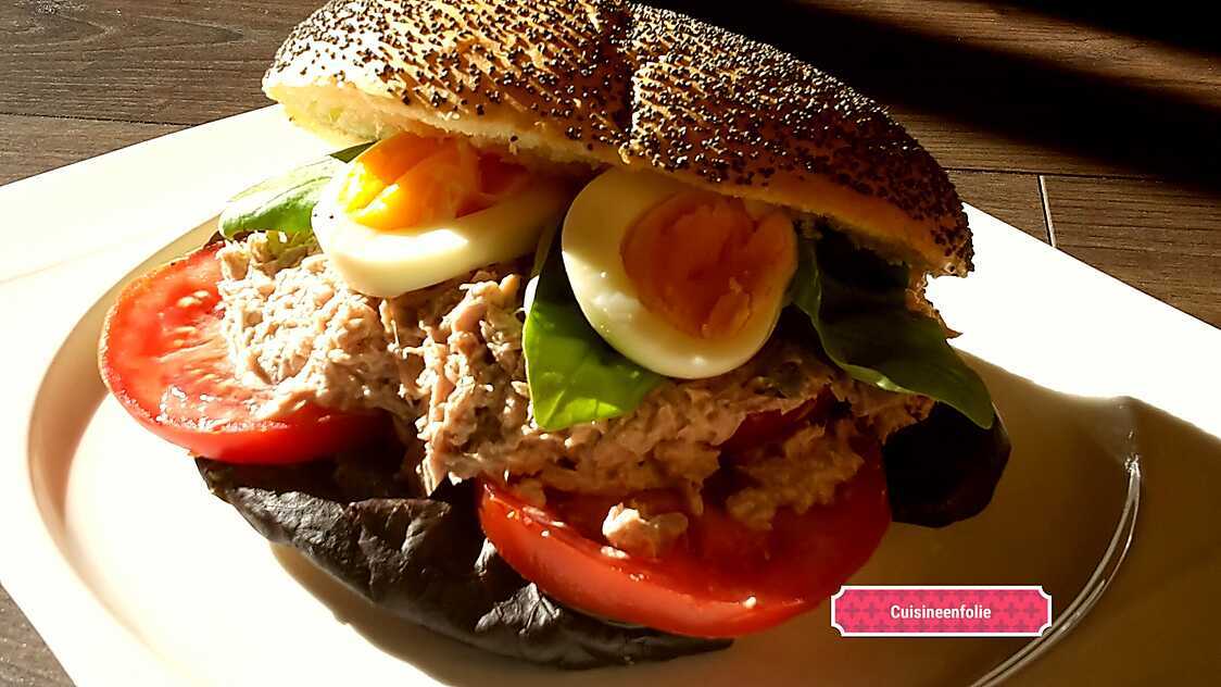 Recette de Pan bagnat ( à ma façon ) par cuisineenfolie