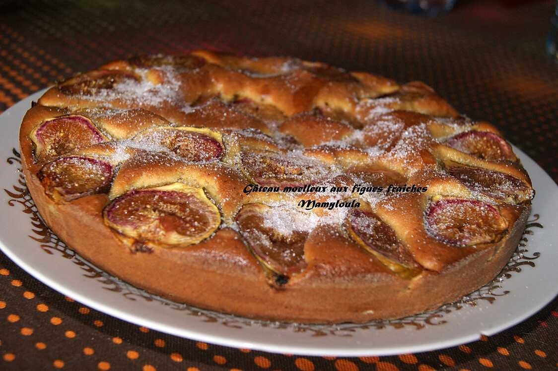 Recette de Gâteau moelleux aux figues fraiches
