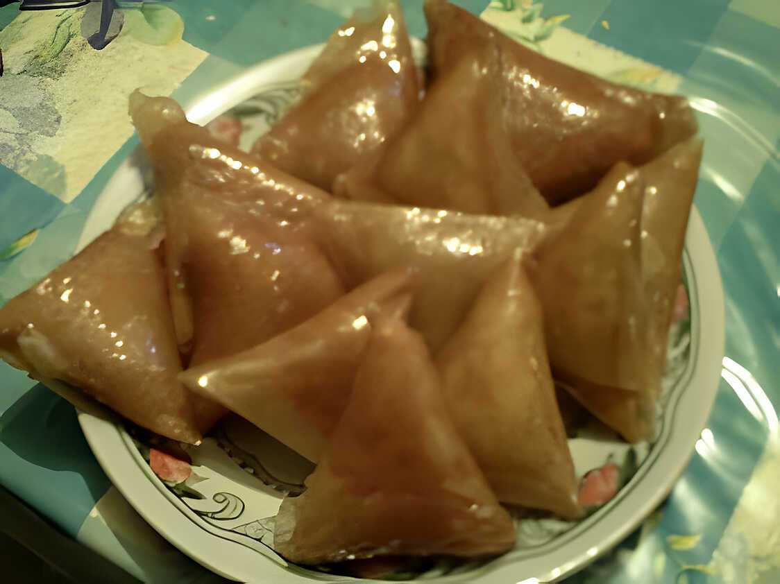 Recette de Triangle aux amande