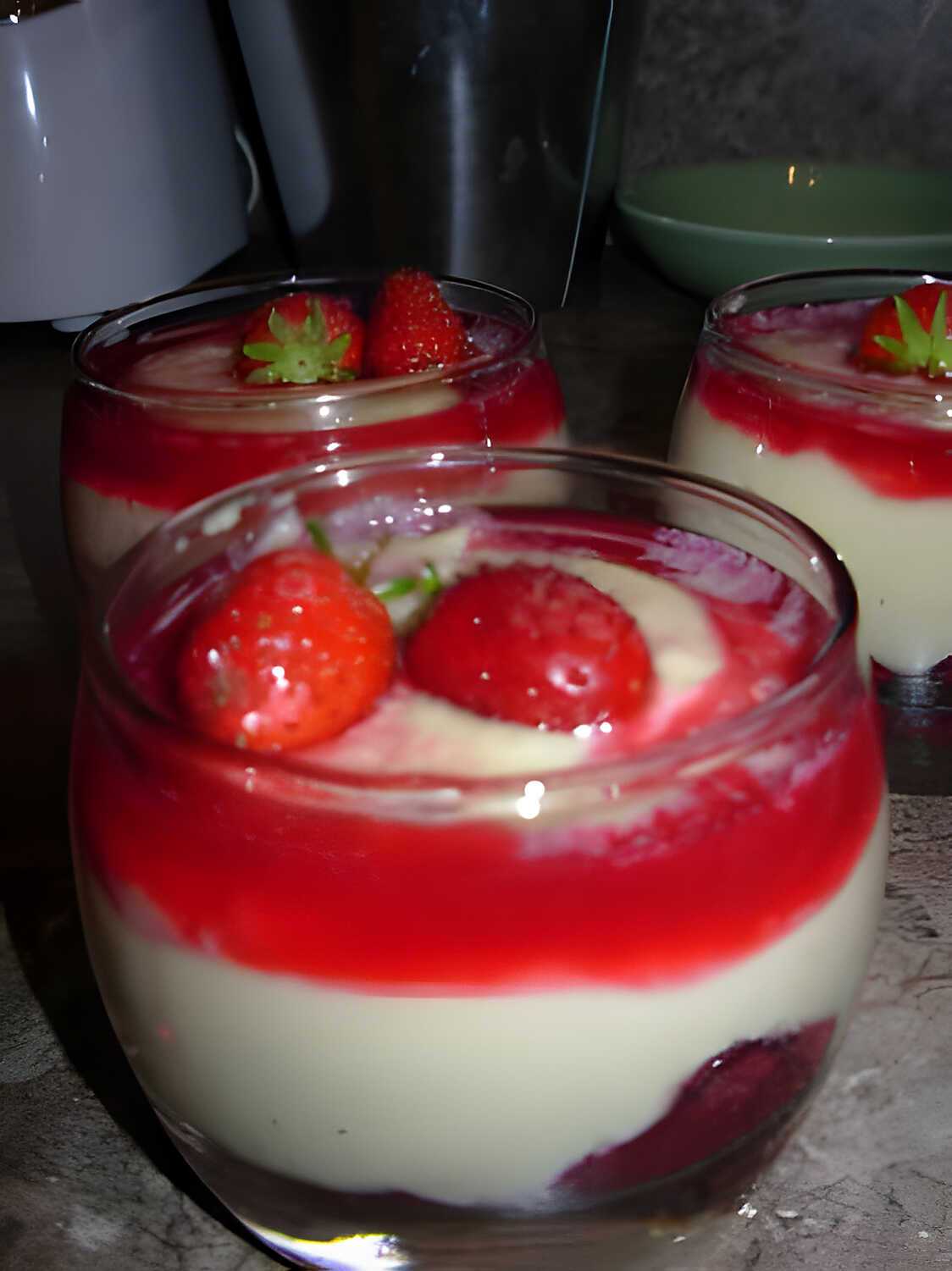 Recette de Semoule aux fruits rouges.