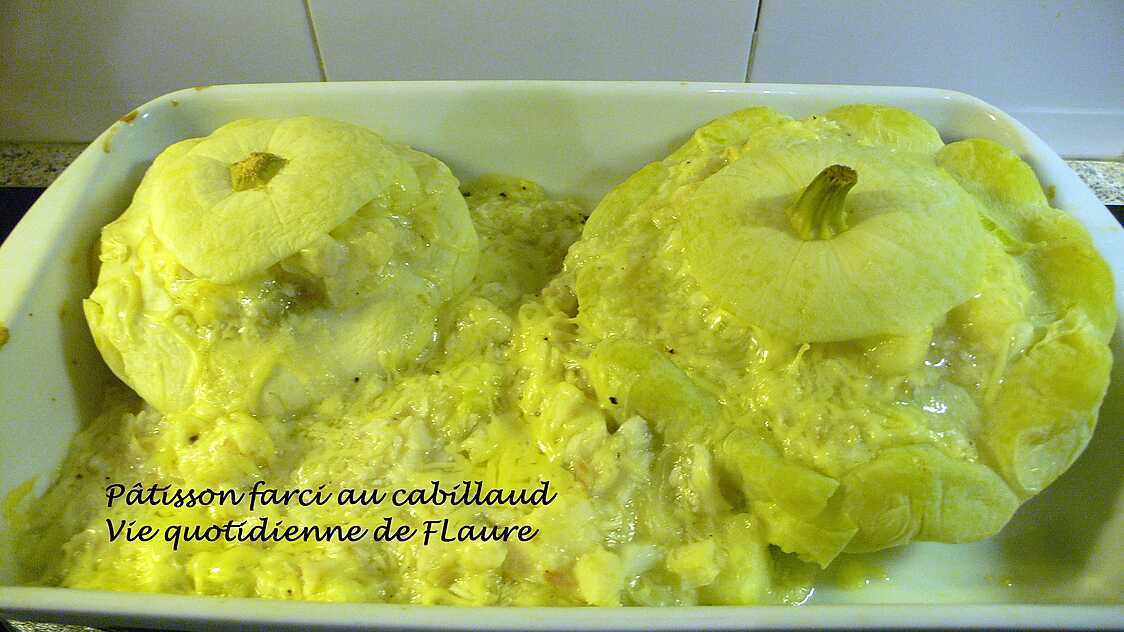 Recette de Pâtisson farci au cabillaud
