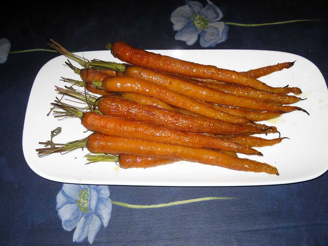Recette de Carottes rôties au four