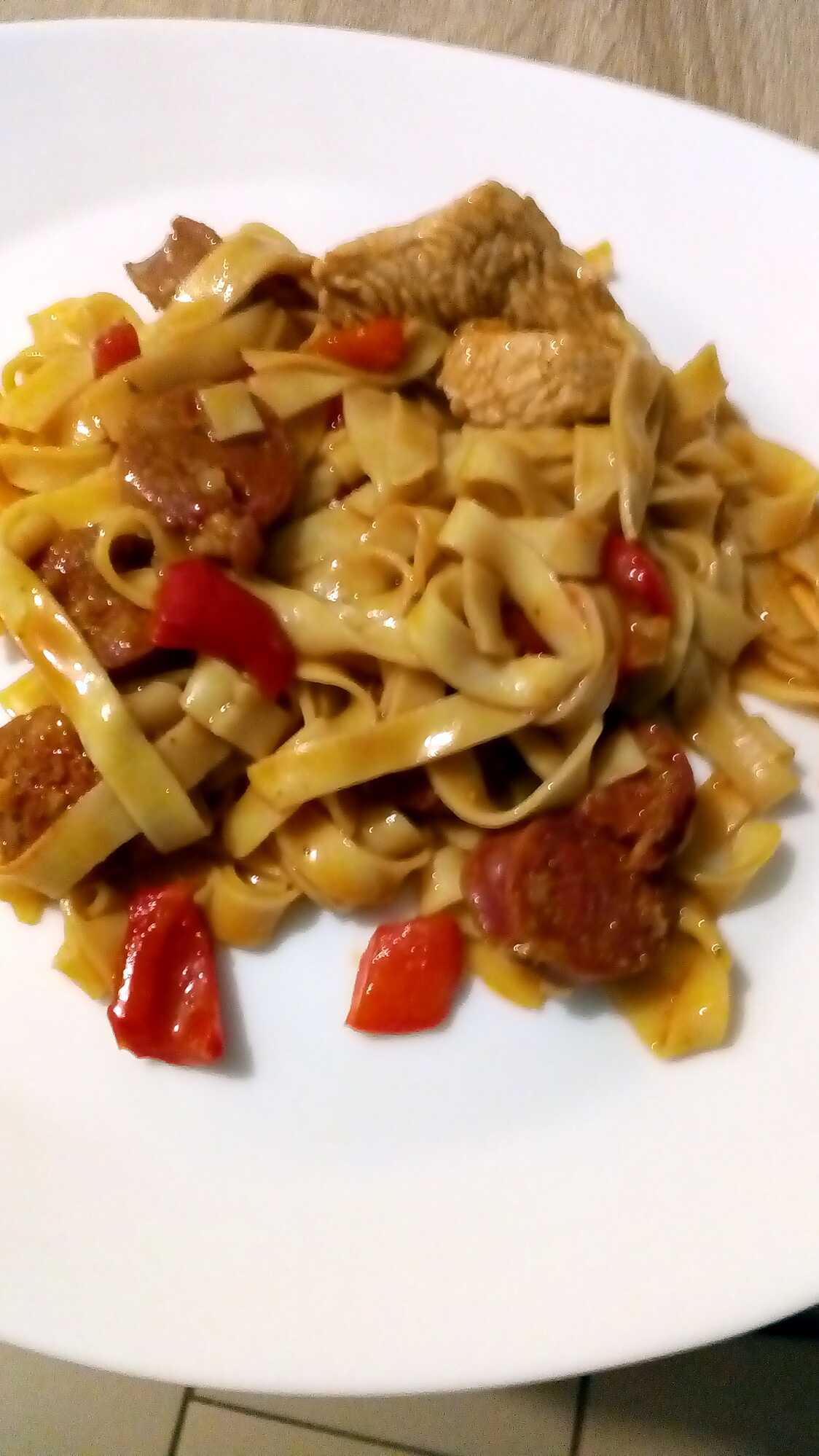 Recette de Tagliatelles a l'espagnol