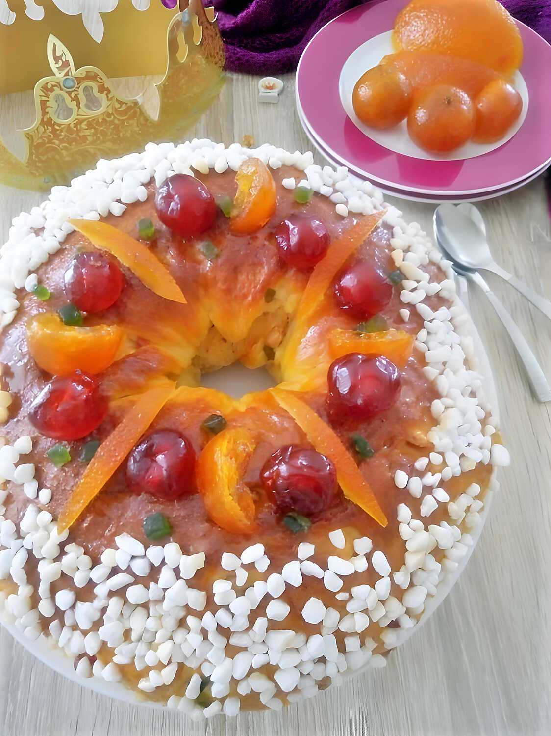 Recette de Couronne des rois aux fruits confits