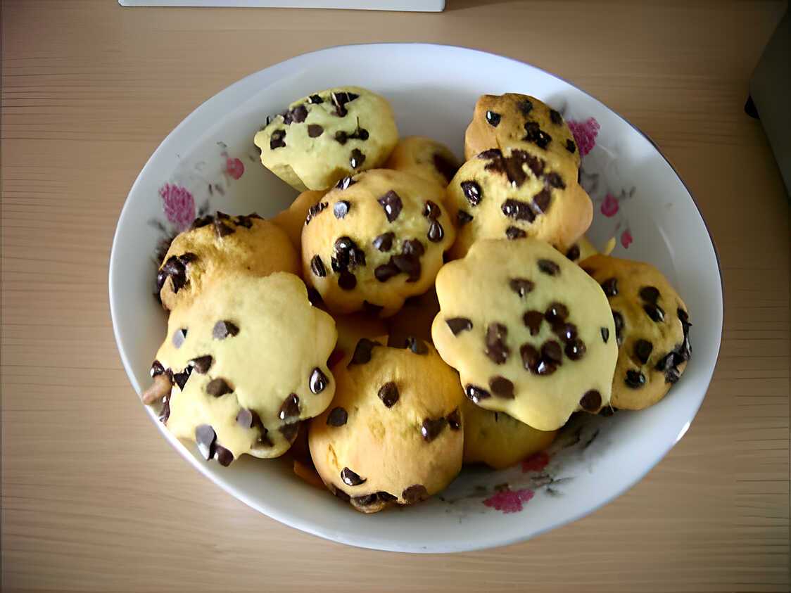 Recette de Petits gateaux au pepites de chocolats