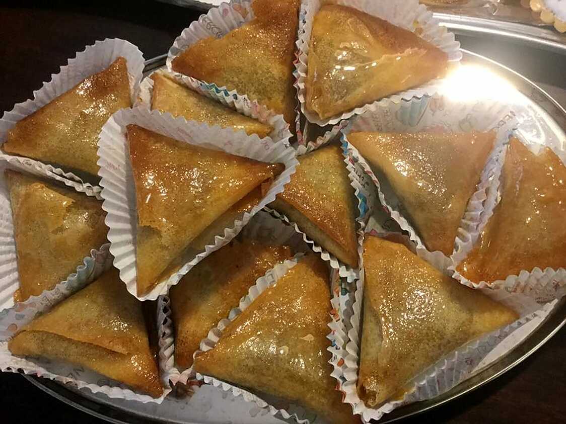 Recette de TRIANGLES AUX AMANDES CUIT A L'ACTIFRY