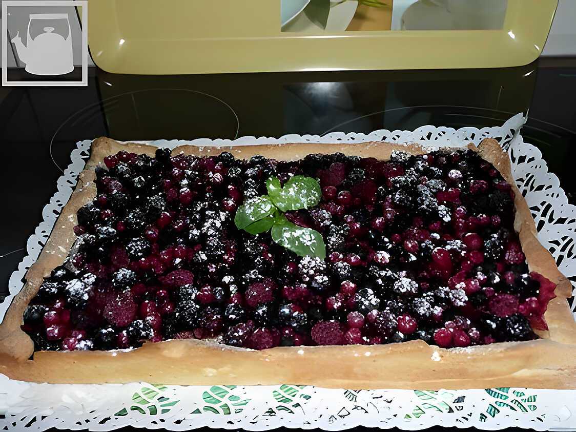 Recette de Tarte aux fruits rouges et à la créme de noisette