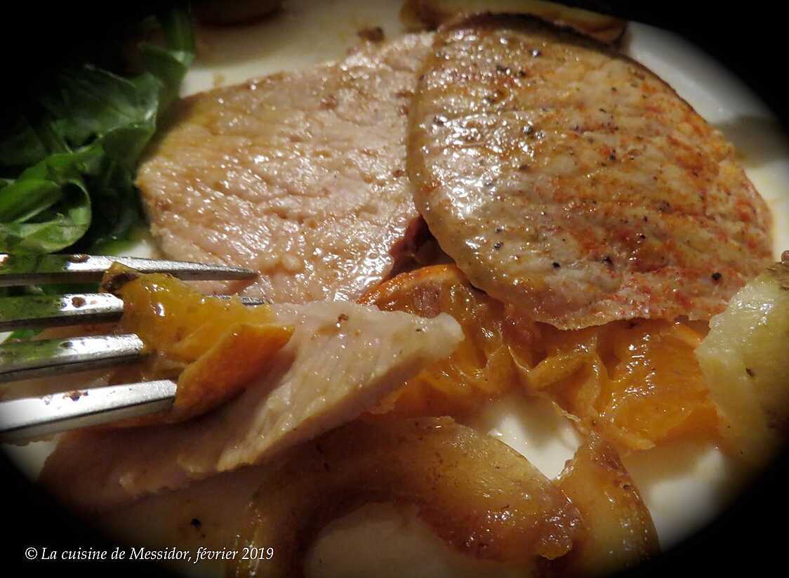 Recette de Rôti de porc aux clémentines, cuisson parfaite