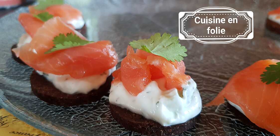 Recette de Toasts saumon tsatsiki maison