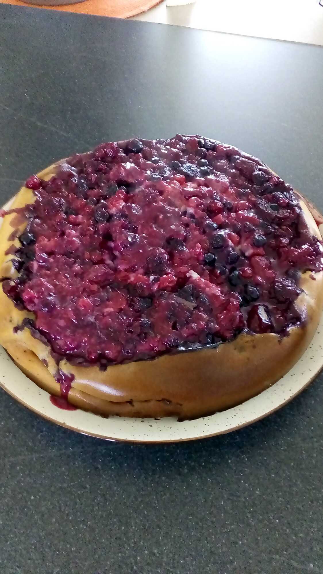 Recette de Clafoutis mascarpone aux fruits rouge