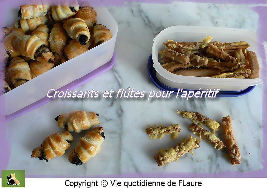 Recette de Croissants et flûtes pour l'apéritif