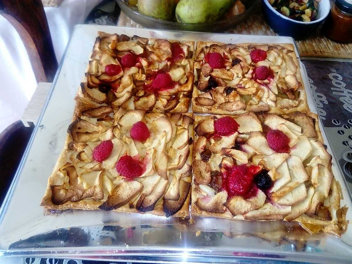 Recette de Tartelettes rhubarbe pommes fruits rouges
