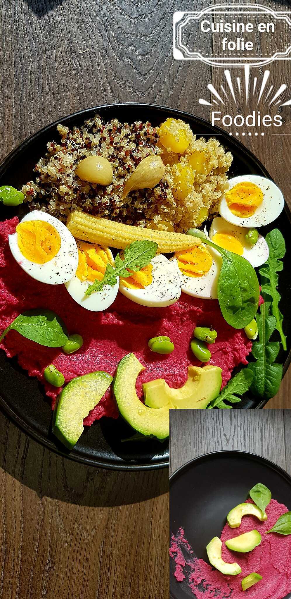 Recette de Houmous à la betterave sans huile