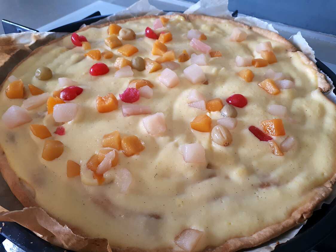 Recette de Tarte crème pâtissière aux fruits