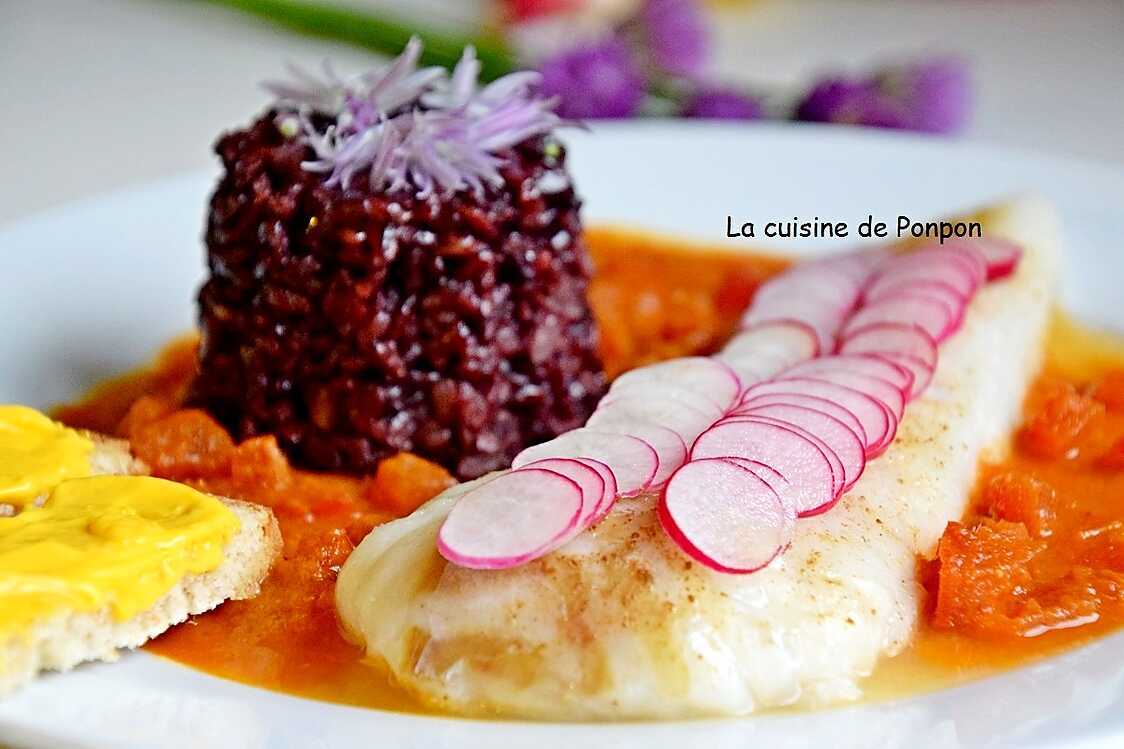 Recette de Filet de cabillaud cuit à basse température à la sauce ...