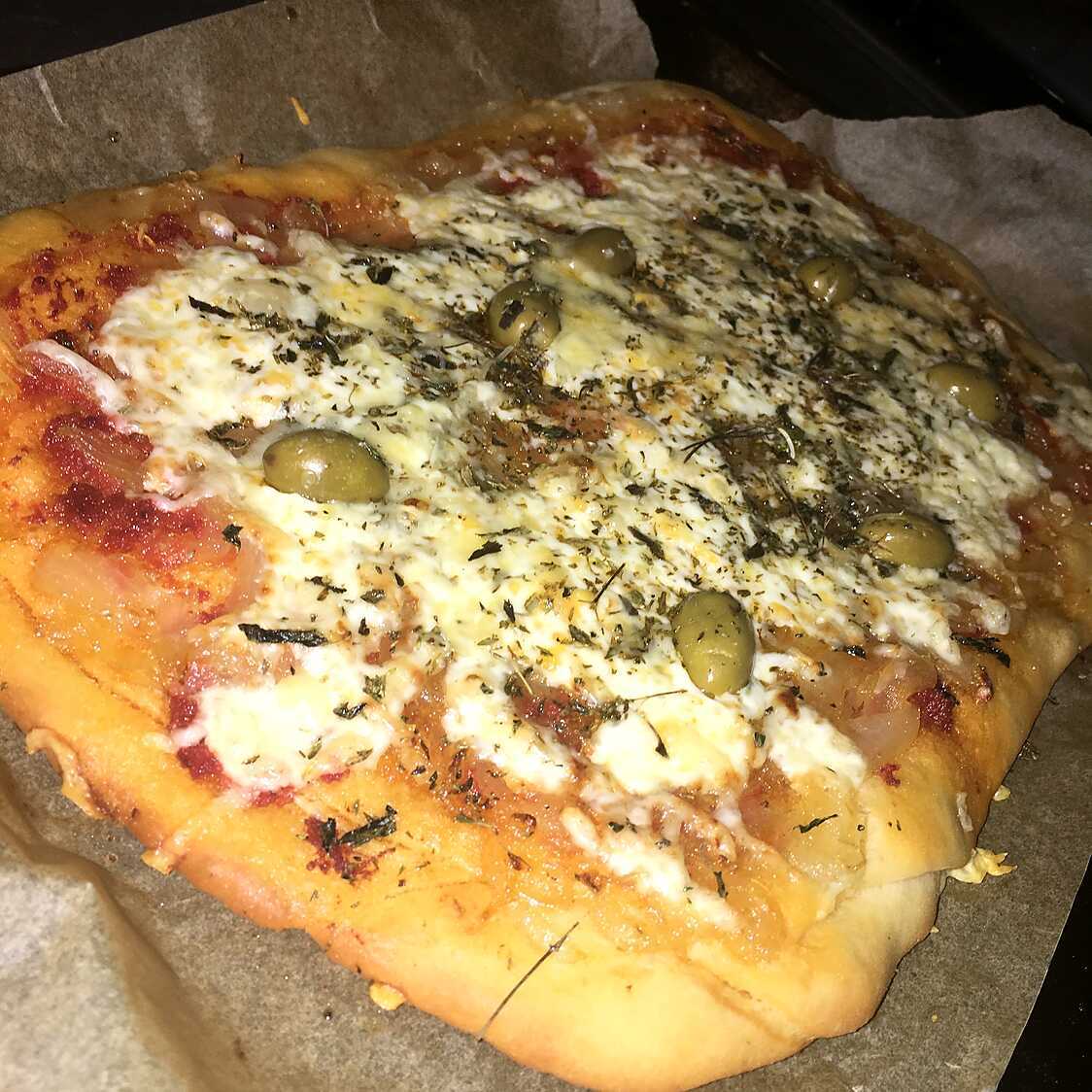 Recette de Fougasse a l'oignon et a la soubressade