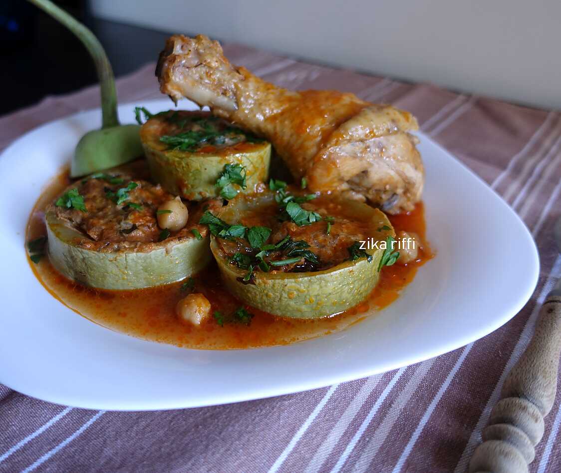 Recette de Dolma courge farcie ( kareet béni m'zab mahchia )