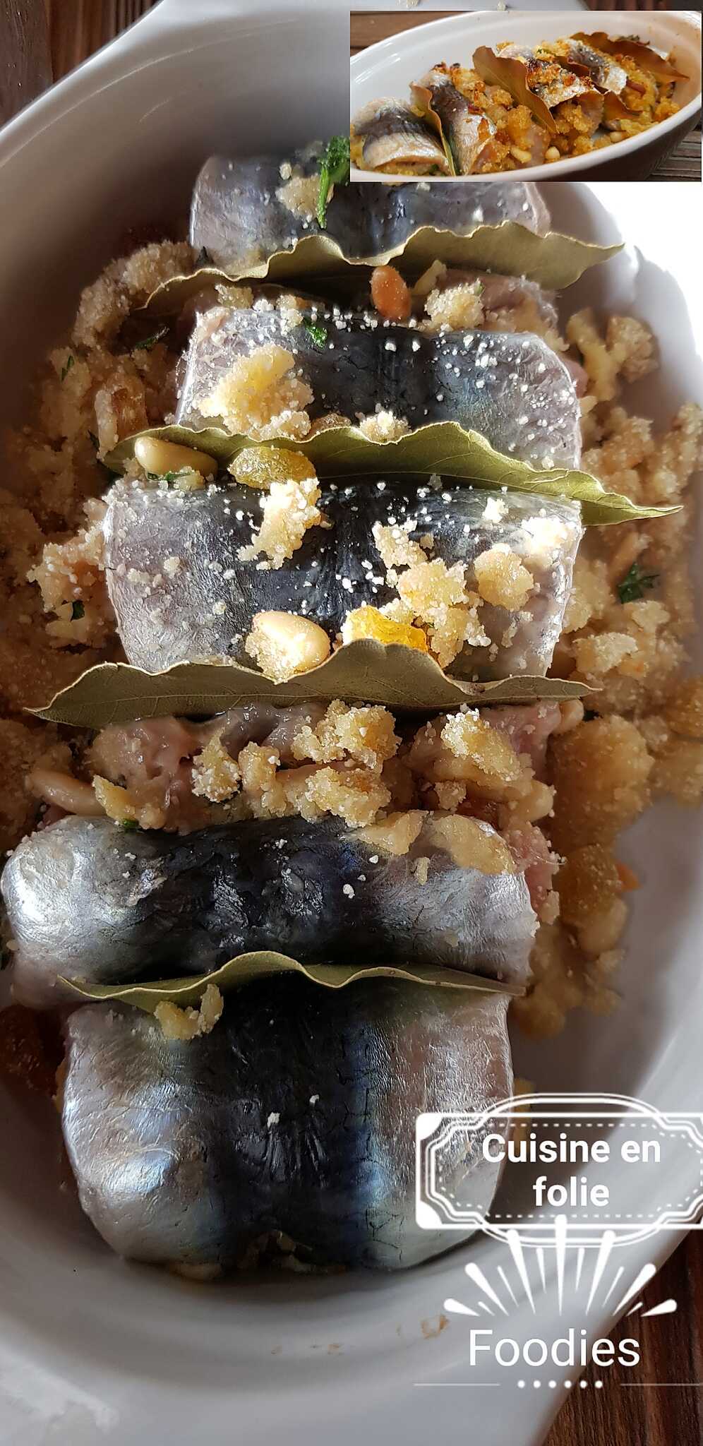Recette de Sardines farcies à la sicilienne par cuisineenfolie