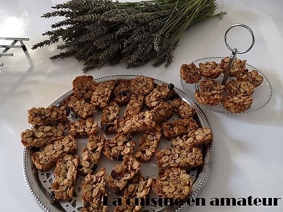 Recette de Mini barres aux céréales fruits rouges