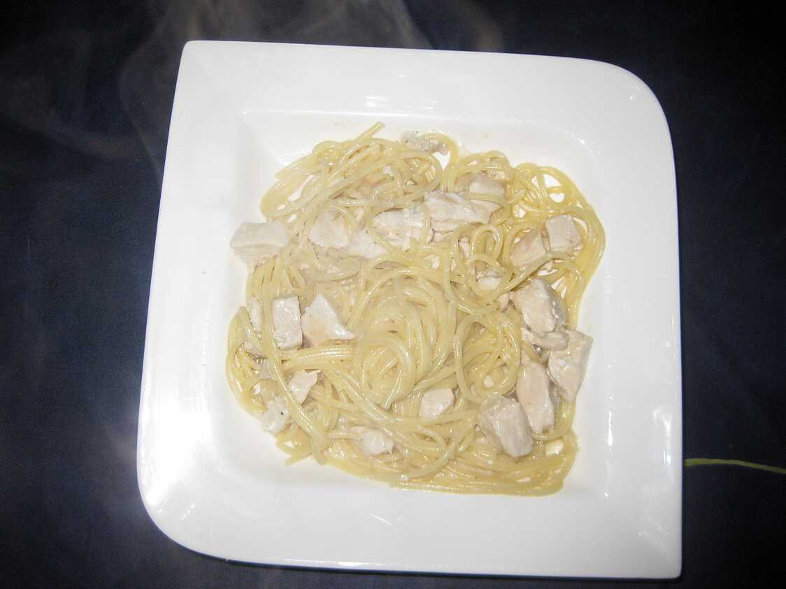 Recette de Pâtes au poulet et au gorgonzola