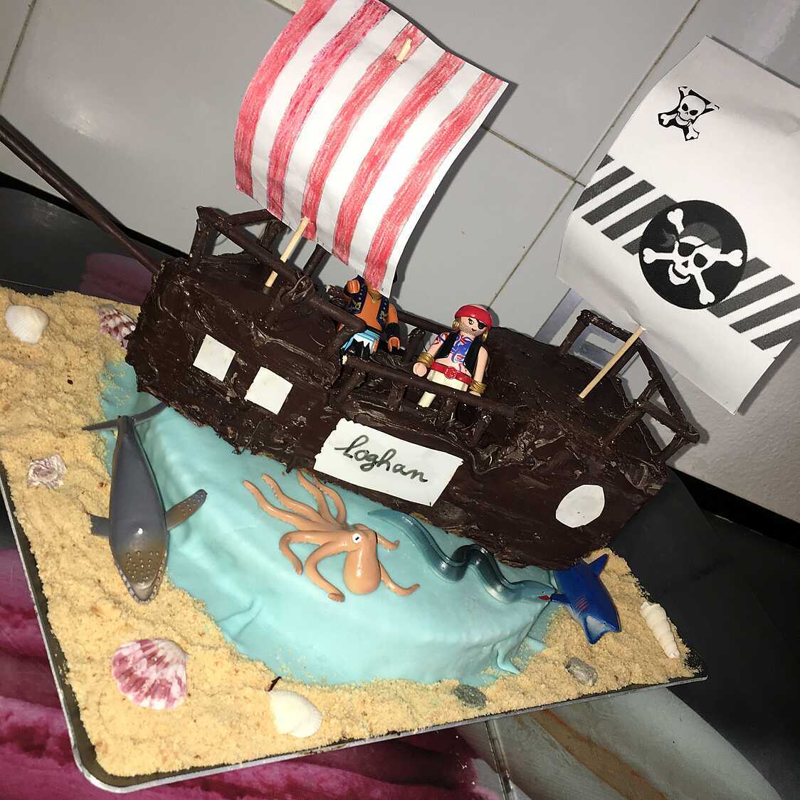 Recette de Gateau bateau de pirate