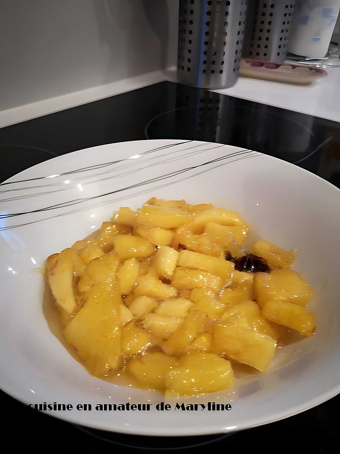 Recette d'Ananas au cookéo
