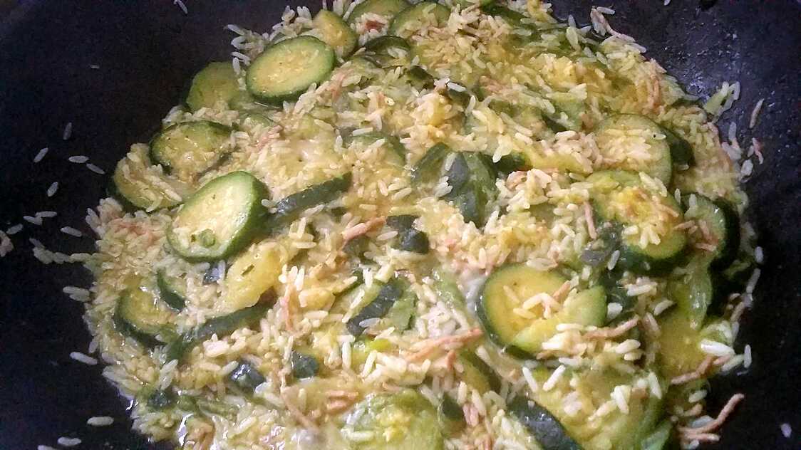 Recette de Courgettes au riz façon tajine