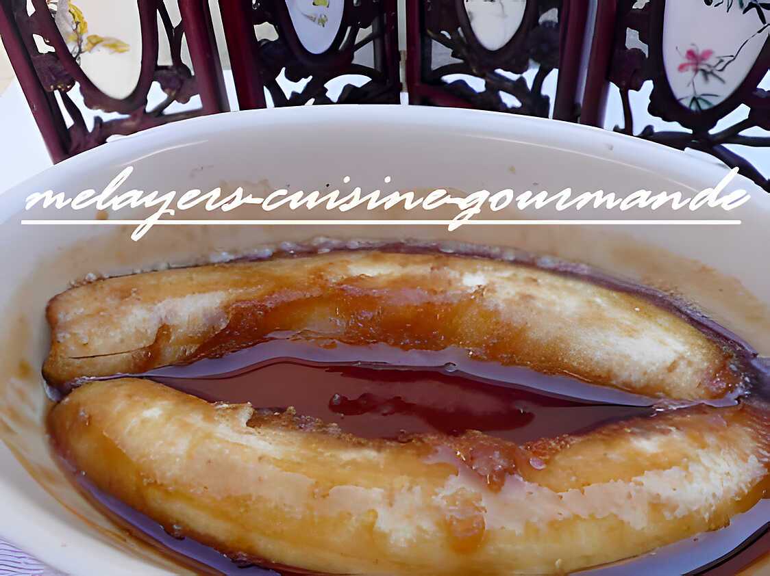 Recette de Bananes au caramel et rhum