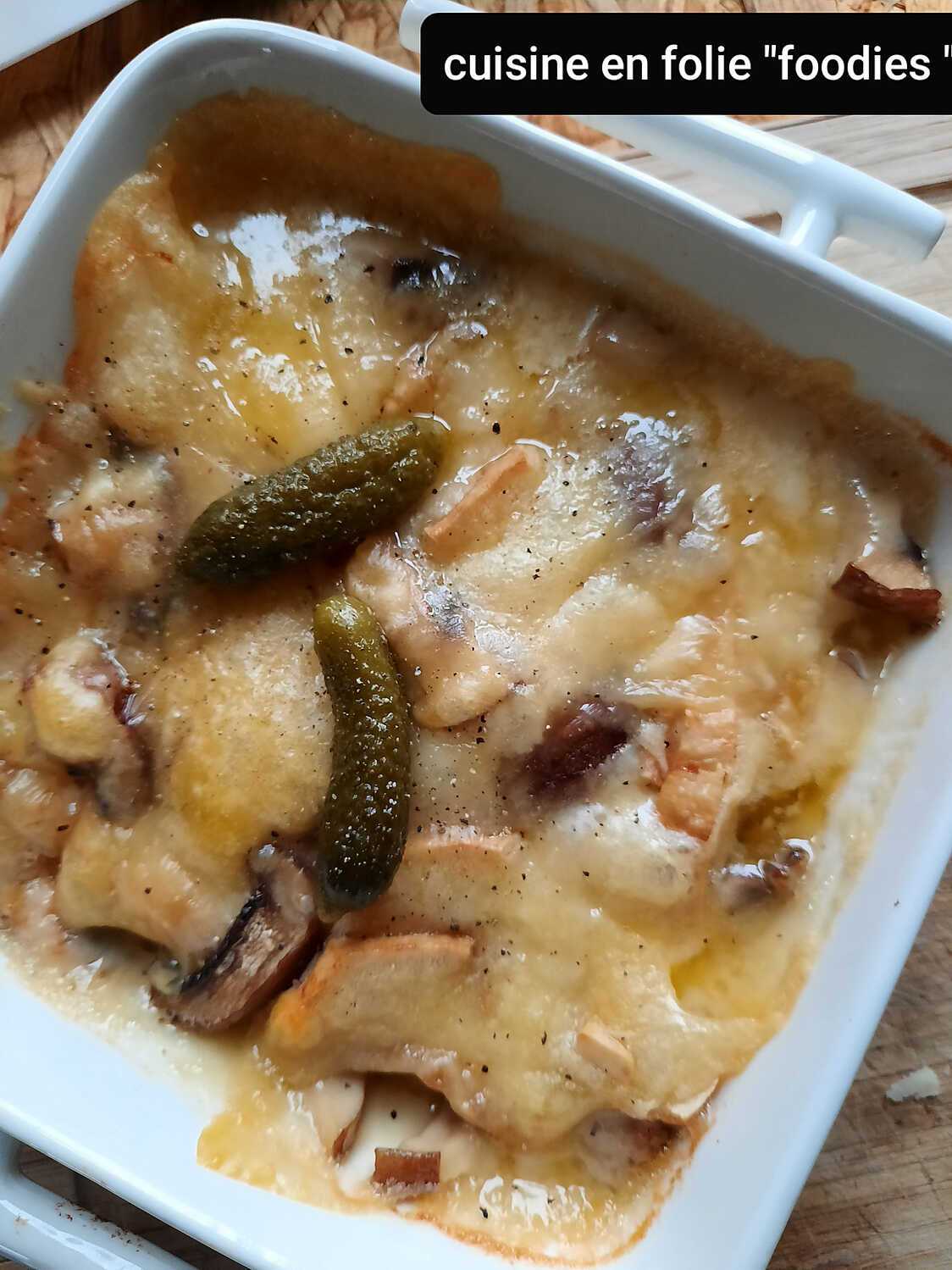 Recette de Croûte aux champignons et aux 3 fromages
